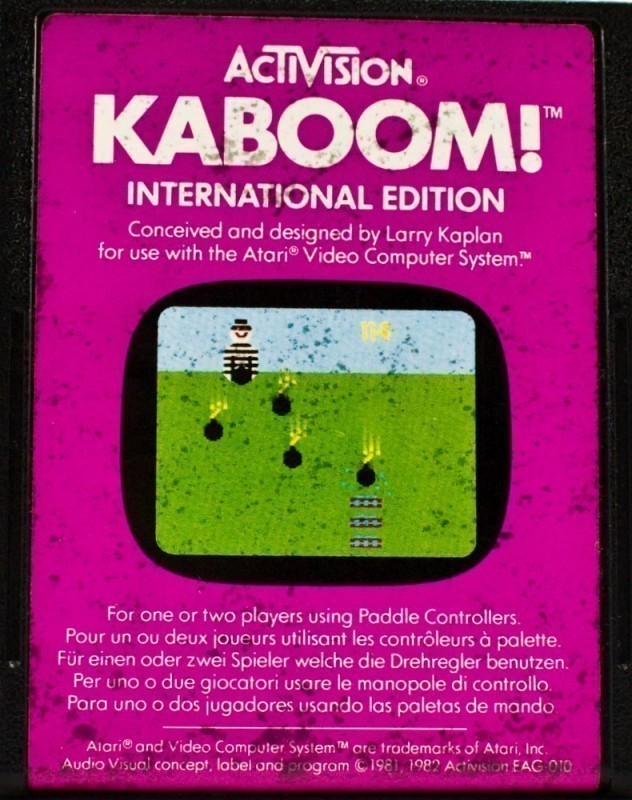Kaboem Atari KABOOM! (Atari 2600). Lets Play. CO OP Commentary.