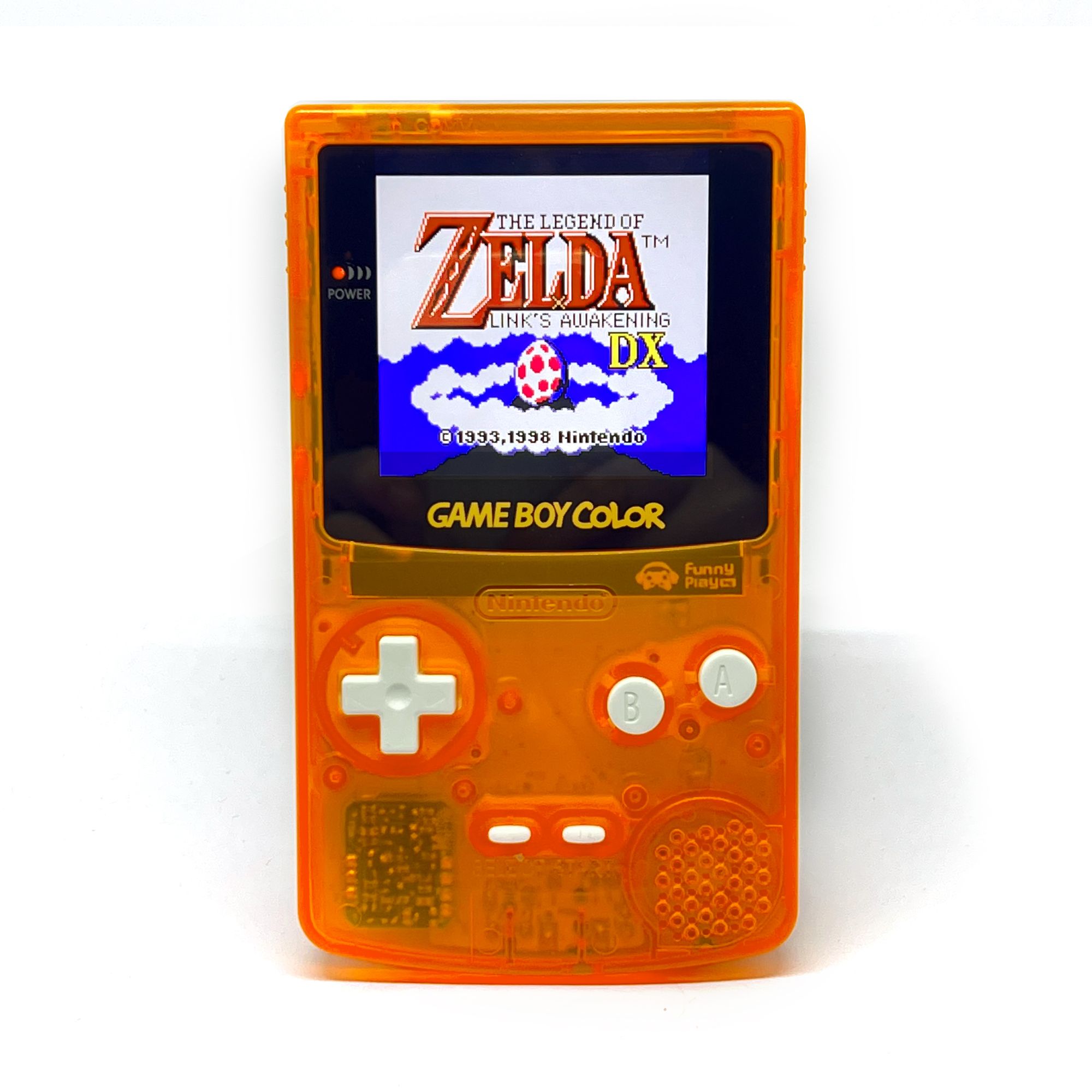 GameBoy Color - Konsole #orange-transparent funnyplay Q5 V2 IPS Display ...