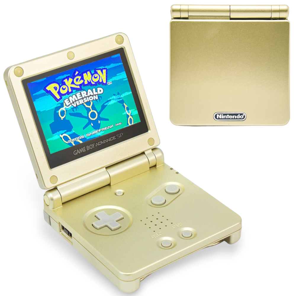 GameBoy Advance - Konsole GBA SP #gold IPS V2 + Netzteil (wie AGS-101 ...