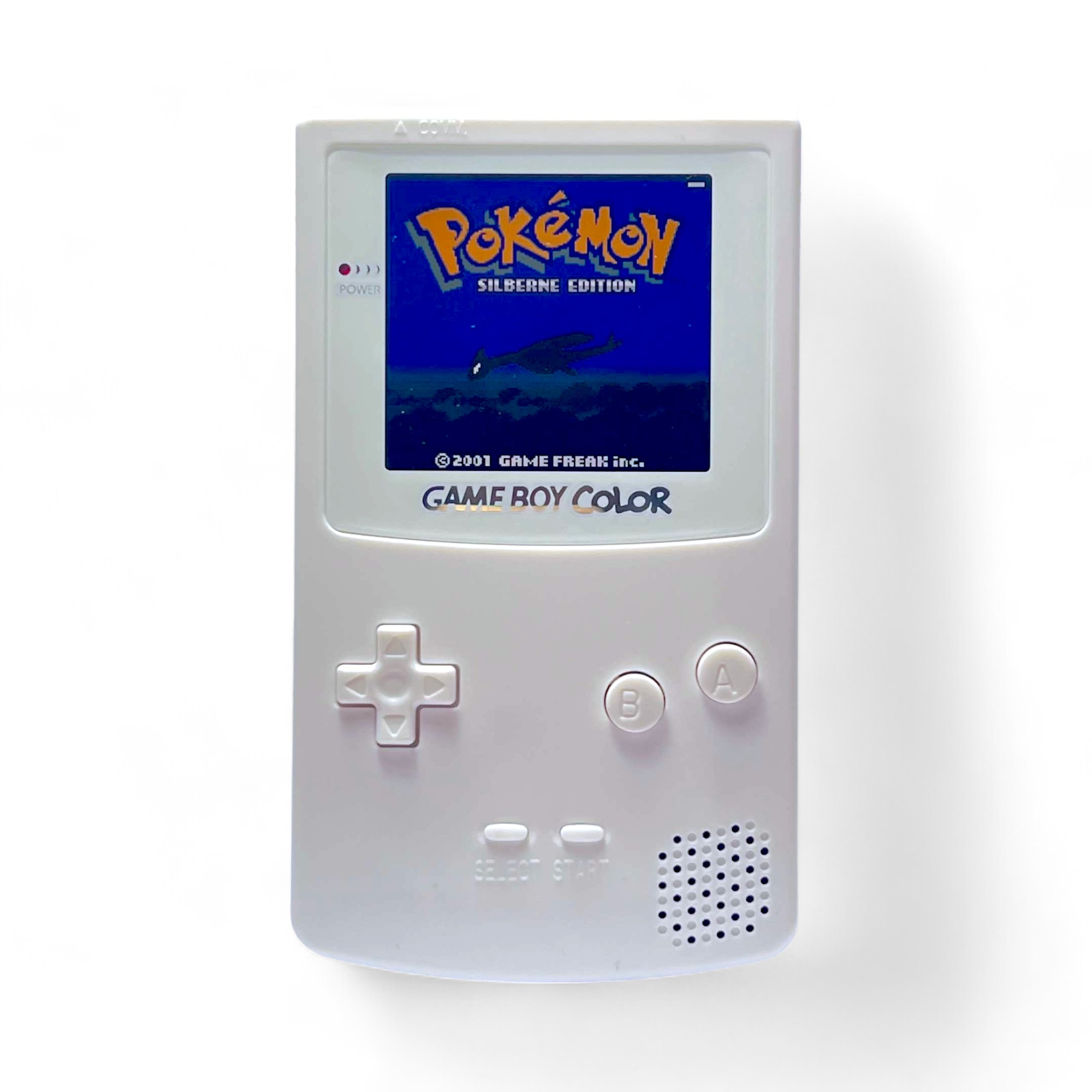 GameBoy Color - Konsole #Pure White Q5 IPS Mod mit größerem Display ...