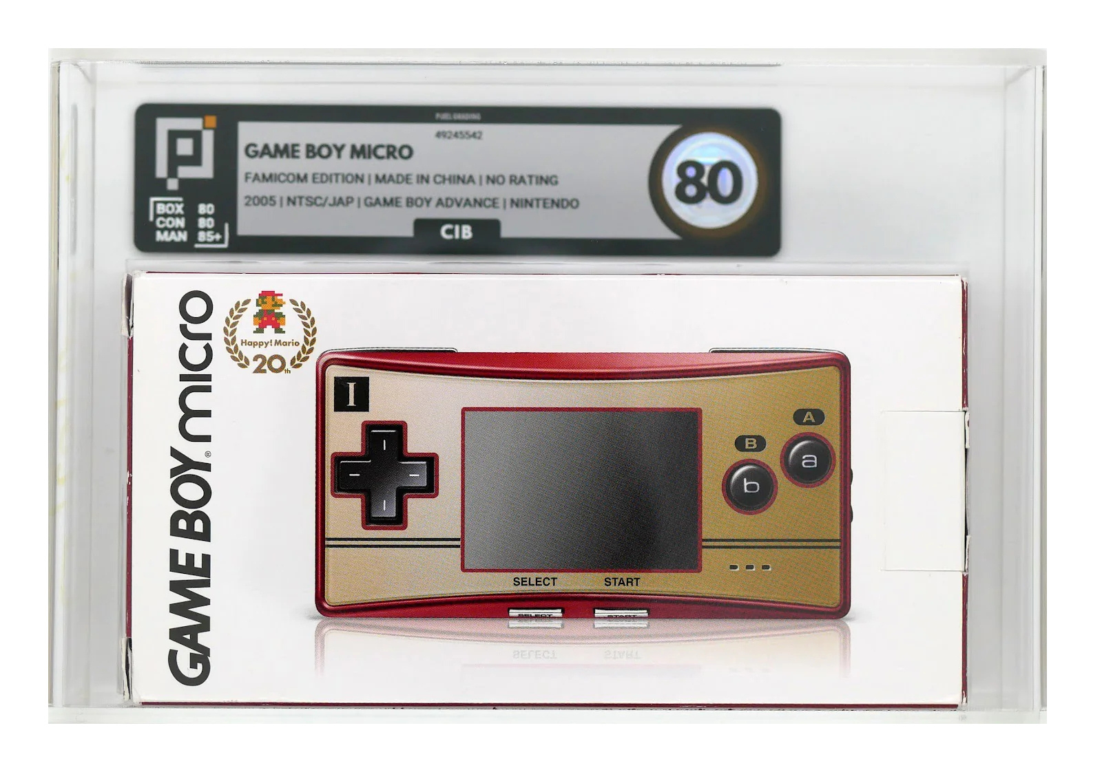 GameBoy Micro - Konsole #Famicom - Happy Mario 20th Anniv. + Netzteil # ...
